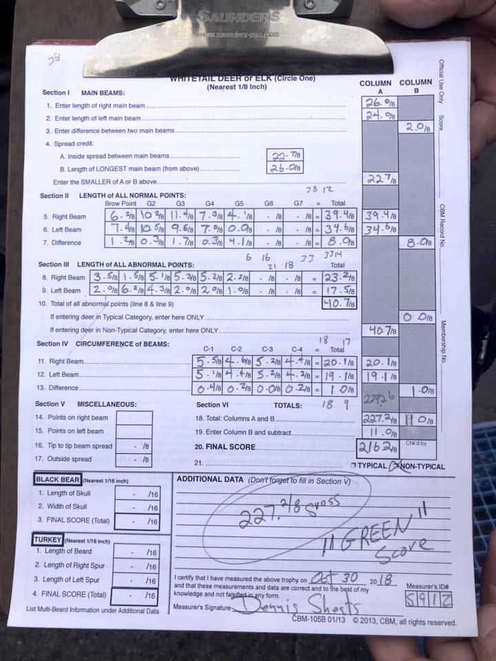 Michigan Bowhunter Kills 227-inch Monster Whitetail Buck