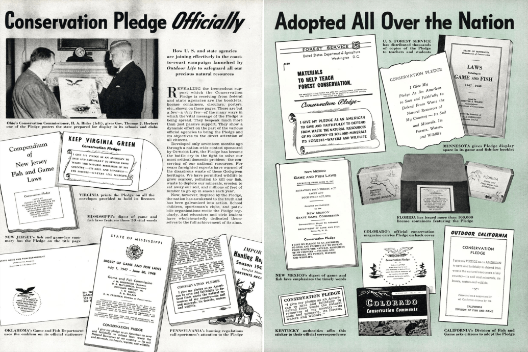 From the Archives: The Outdoor Life Conservation Pledge