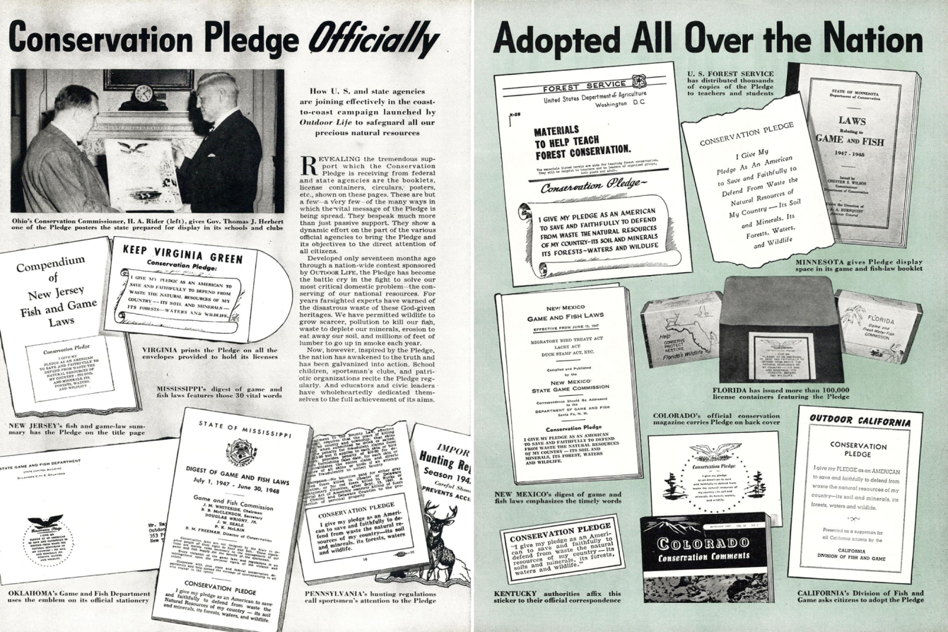 From the Archives: The Outdoor Life Conservation Pledge