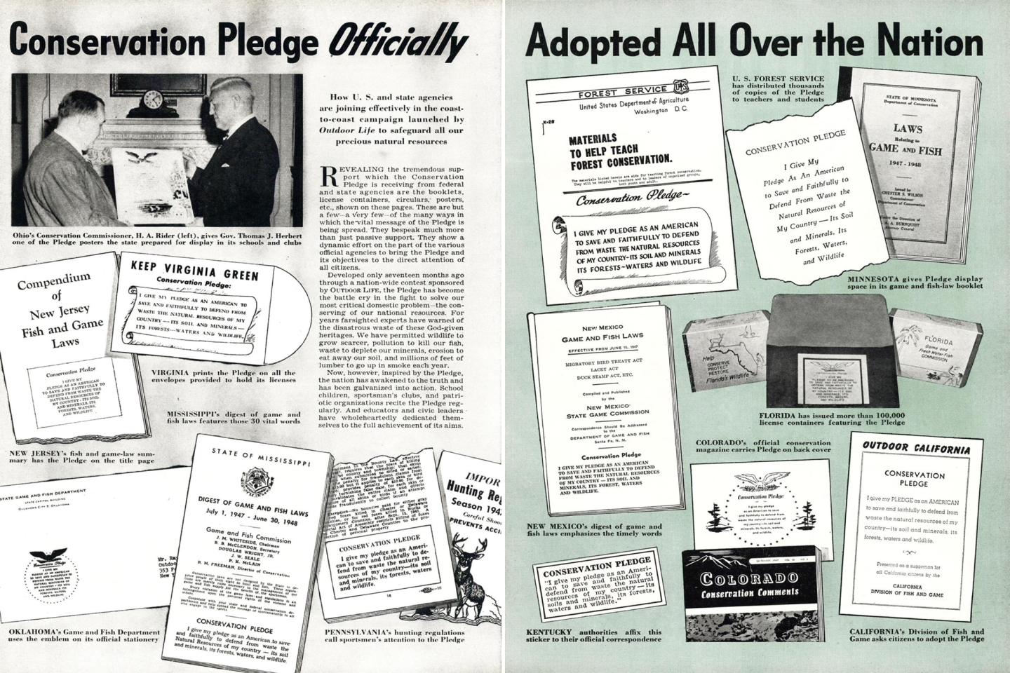 From the Archives: The Outdoor Life Conservation Pledge