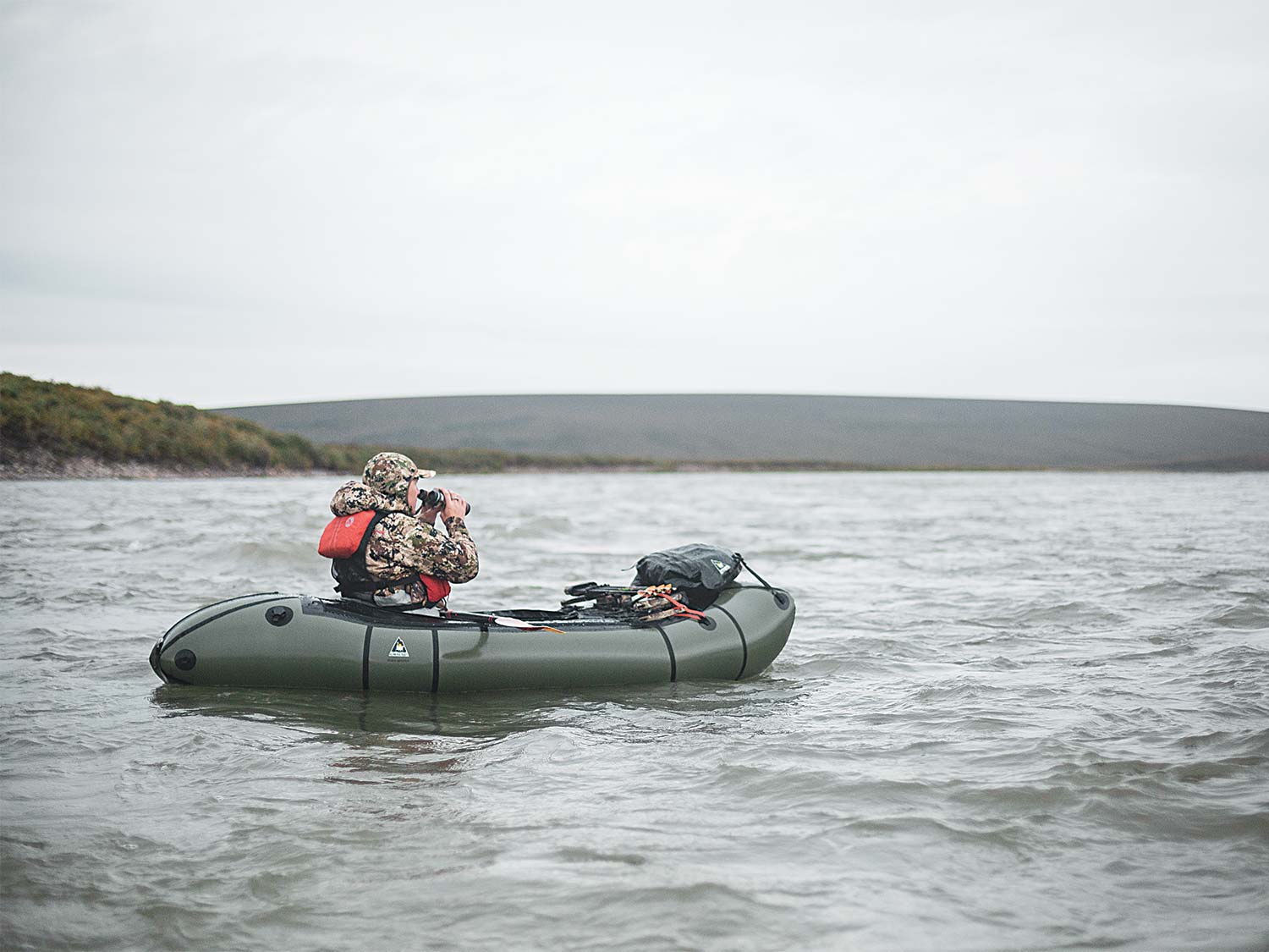 A Raft Hunt for Caribou in the Alaskan Tundra