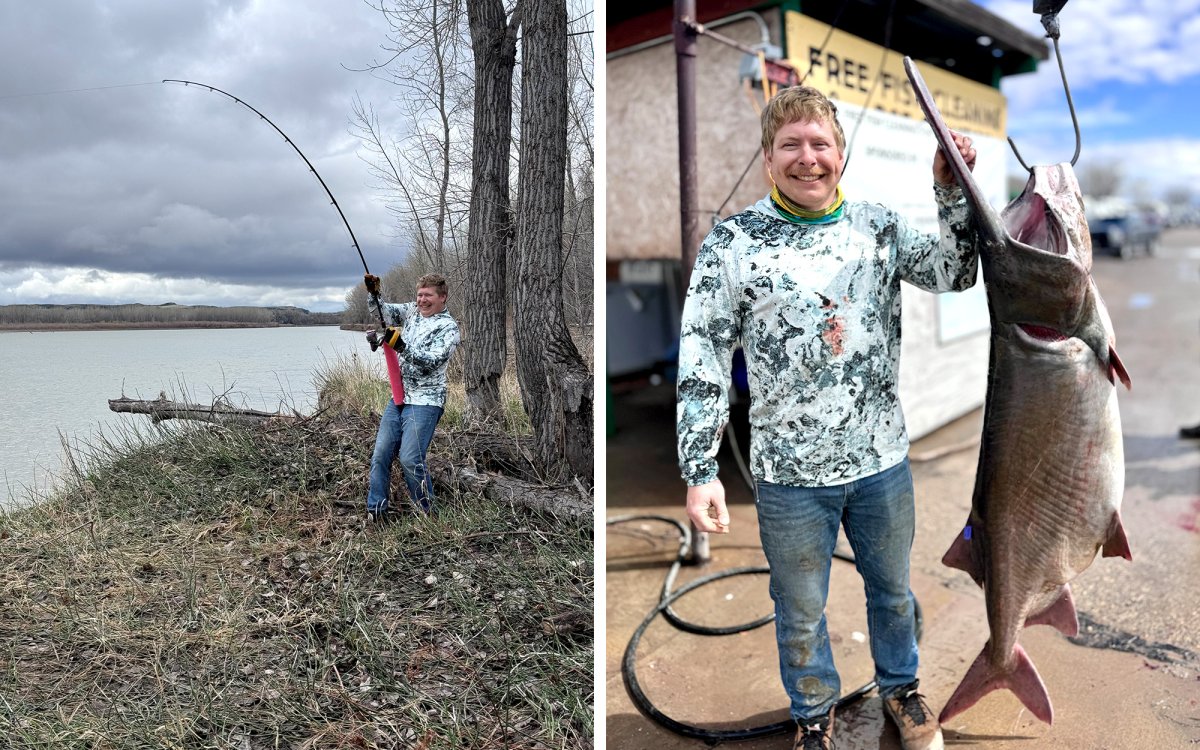 Watch: Giant Paddlefish Caught in North Dakota Ties State Record ...