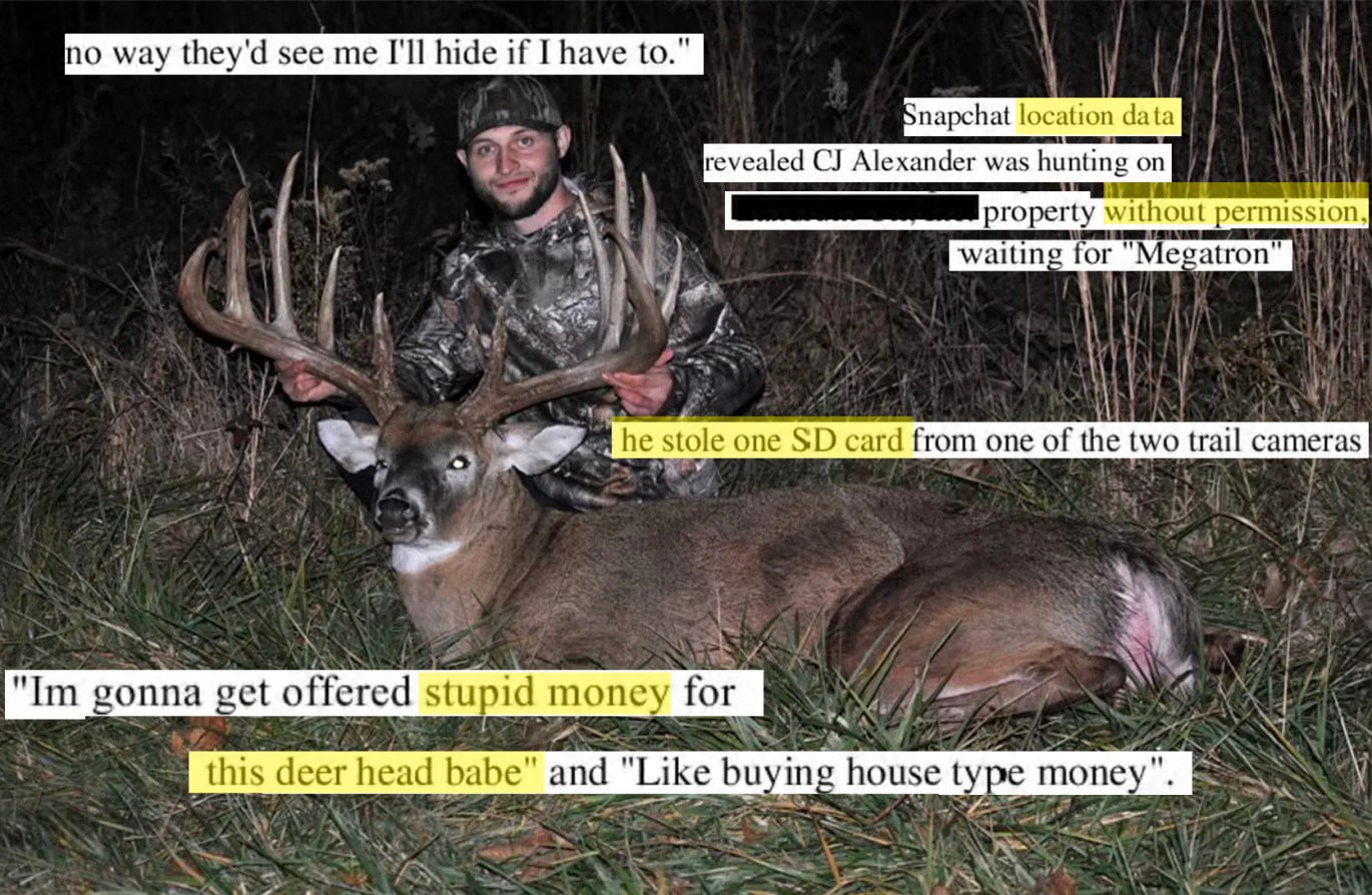 CJ Alexander Pleads Not Guilty to 23 Criminal Charges as Poaching Trial ...