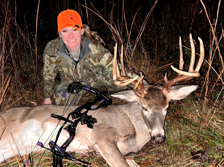 Bowhunter Tags the Biggest Buck of Her Life in Indiana While Hunting a ...