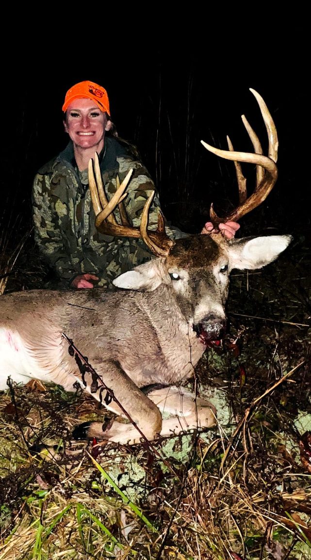 Bowhunter Tags the Biggest Buck of Her Life in Indiana While Hunting a ...