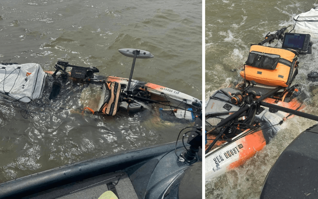 Carolina Angler Finds Swamped Fishing Kayak with a Life Jacket Still ...