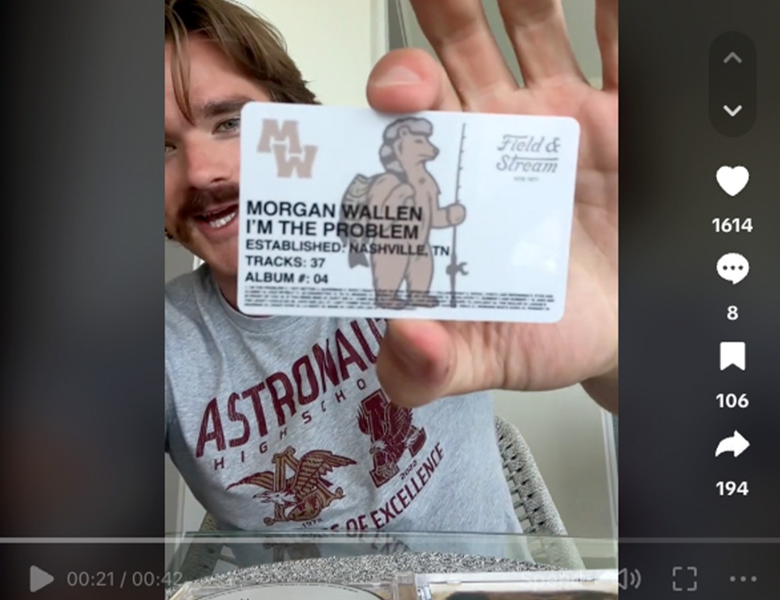 Morgan Wallen Album Includes Fake Fishing License