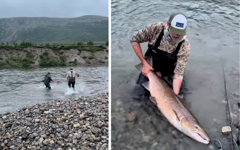 Watch: 'Ginormous' Atlantic Salmon Takes Angler on a Mile-Long Run ...