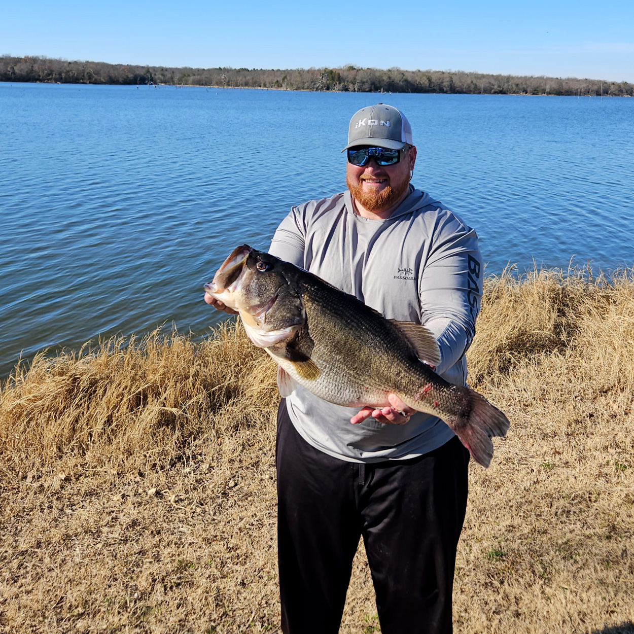 Guide Catches a Monster 16-Pound Bass While Giving His Client a Forward ...